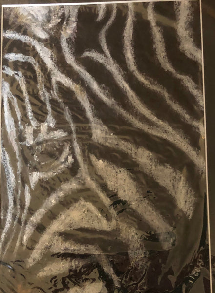‘Zebra Up Close‘ Aileen Stinten original artwork – Sweet Cinnamon