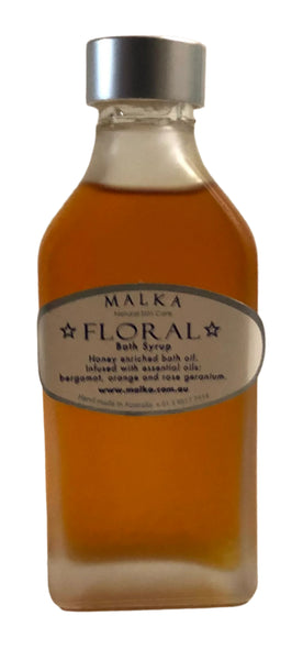 FLORAL BLEND Organic honey enriched bath syrup. 1 x 100ml available ...